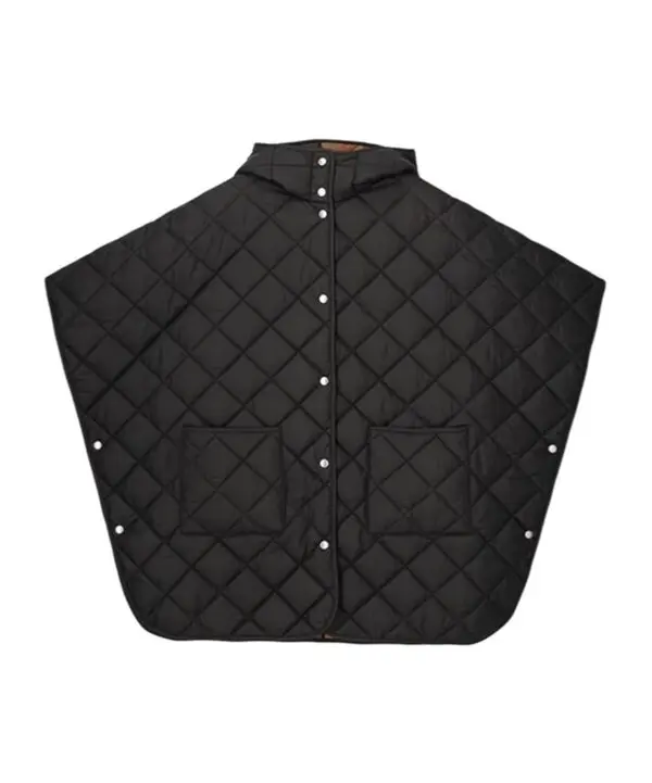 Burberry Quilted Hooded Cape