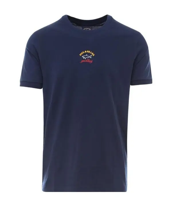 PAUL  SHARK Paul Shark Logo Printed Crewneck T-shirt