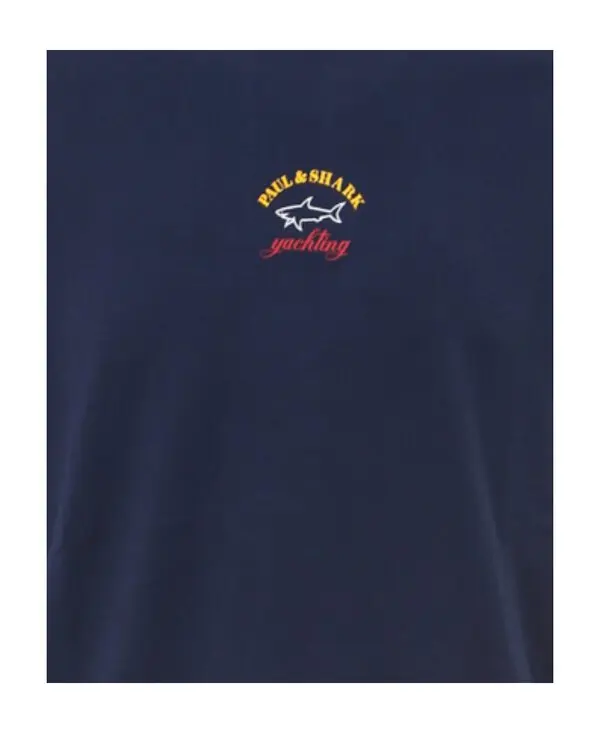 PAUL  SHARK Paul Shark Logo Printed Crewneck T-shirt