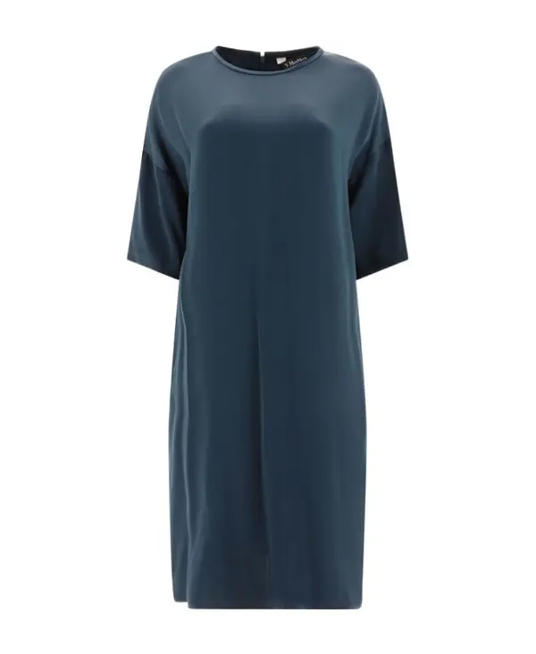 Max Mara Short-sleeved Round-neck Dress