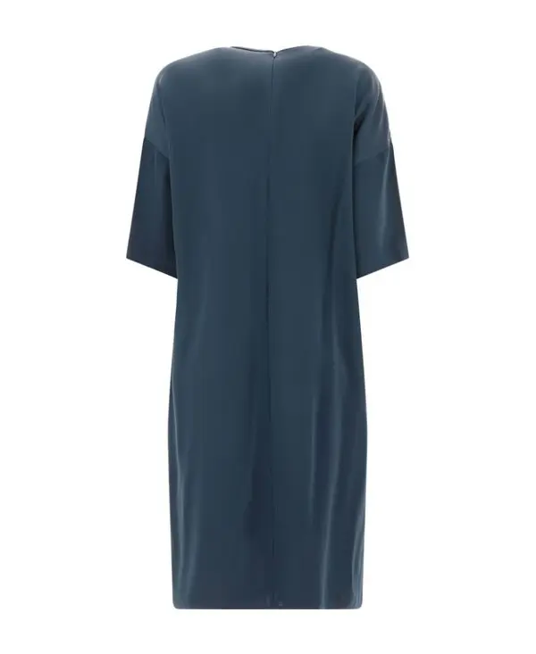 Max Mara Short-sleeved Round-neck Dress