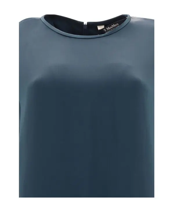 Max Mara Short-sleeved Round-neck Dress