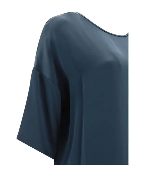 Max Mara Short-sleeved Round-neck Dress