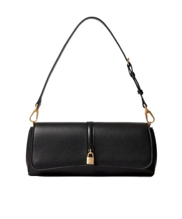 Stella McCartney Ryder Pochette Lock Charm Shoulder Bag - Black