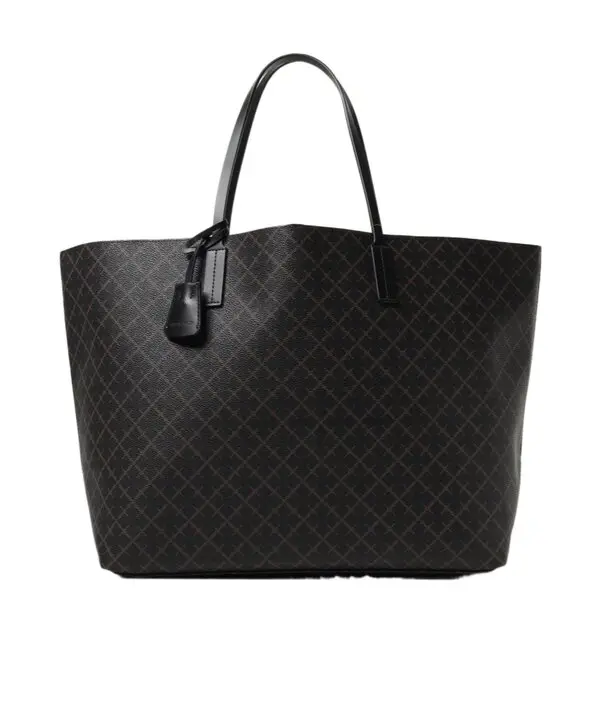 BY MALENE BIRGER Abi Geometric Printed Tote Bag - Black