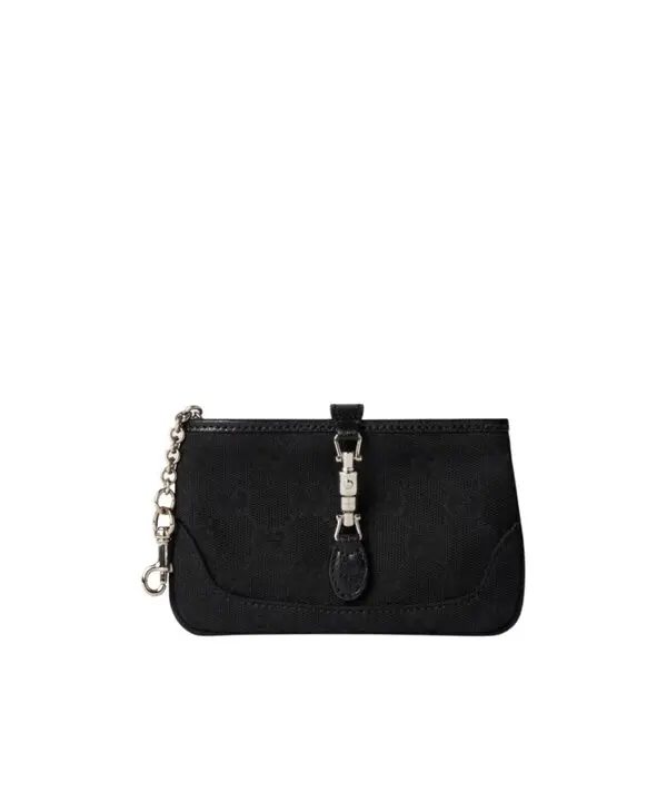 Gucci Jackie Zip Key Pouch - Black