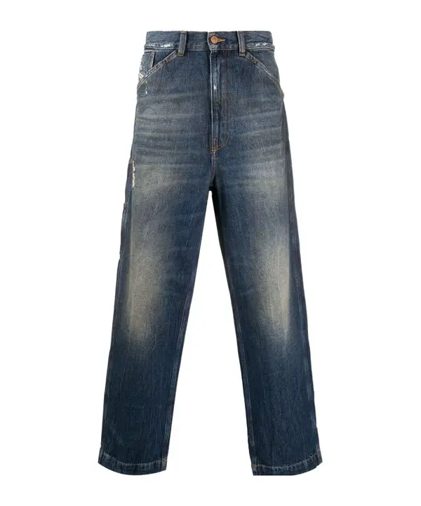 DIESEL® Straight-leg Vintage Effect Jeans - Blue