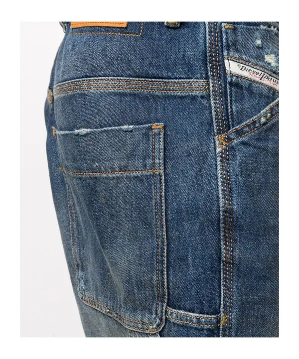 DIESEL® Straight-leg Vintage Effect Jeans - Blue