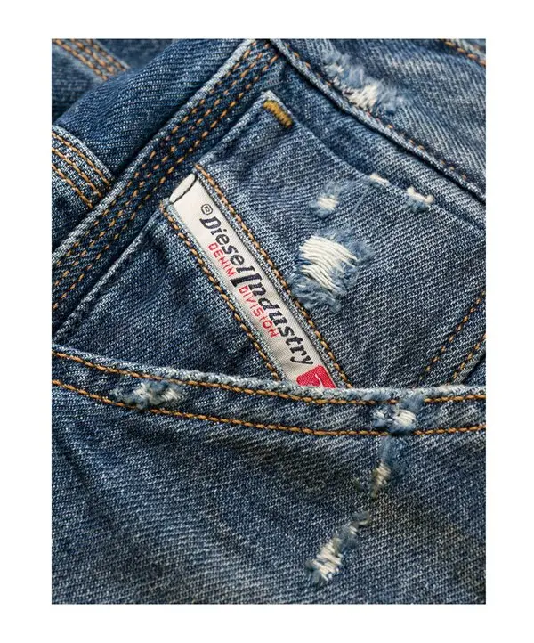 DIESEL® Straight-leg Vintage Effect Jeans - Blue