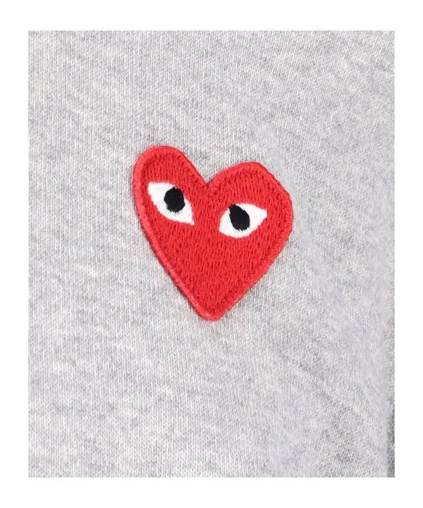 Comme Des Garçons Heart Patch Hoodie - White