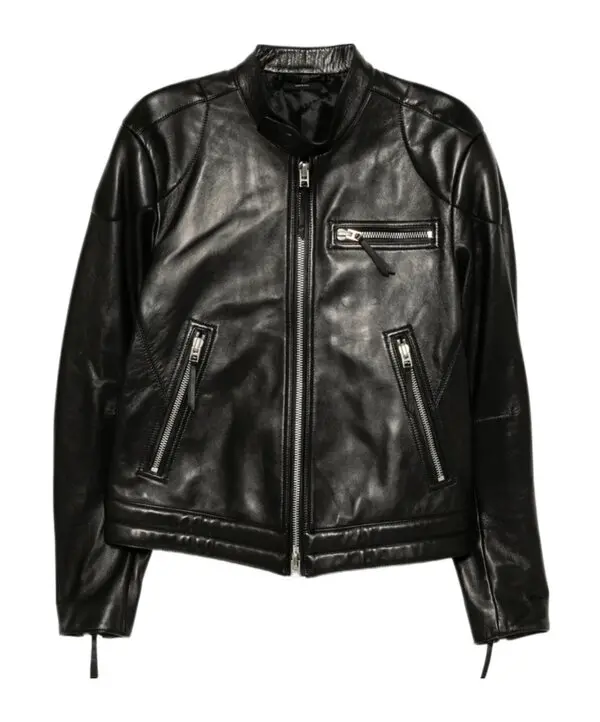 TOM FORD Zipped Leather Biker Jacket