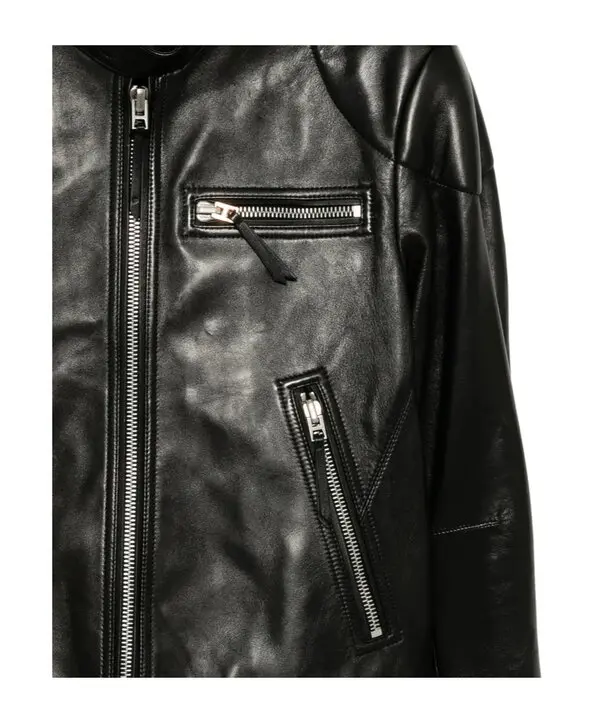 TOM FORD Zipped Leather Biker Jacket