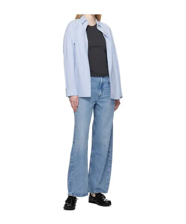 AGOLDE Jeans With Belt Loops And Multiple Pockets - Blue