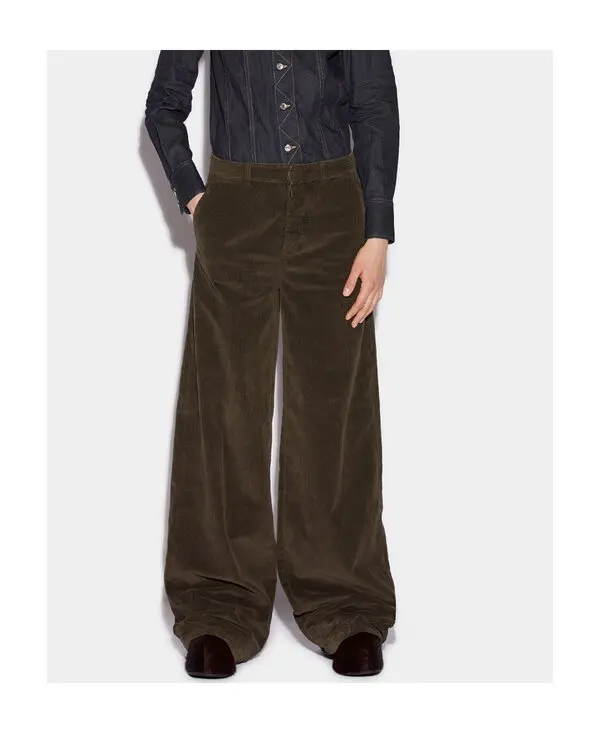 Dsquared2 Baggy Cut Corduroy Trousers