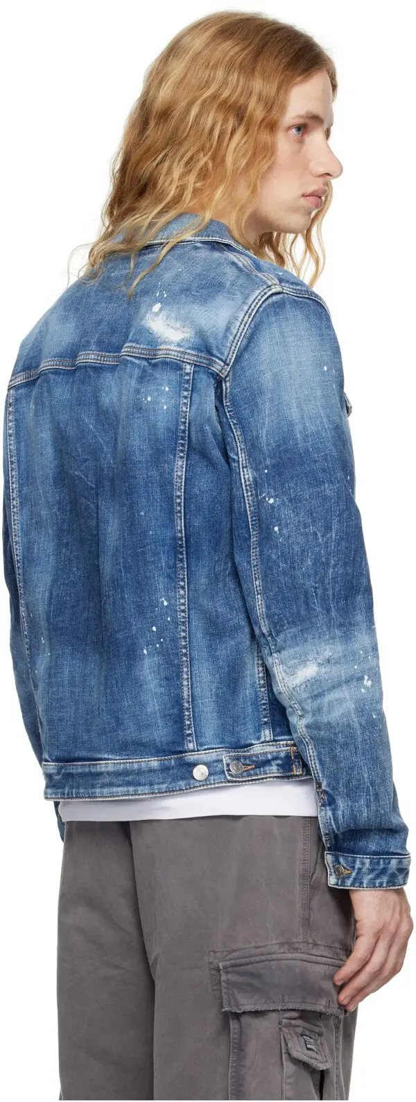 Dsquared2 Distressed Denim Jacket