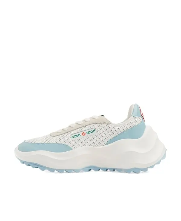 Casablanca Lace-up Low-top Sneakers With Logo Detailing - White