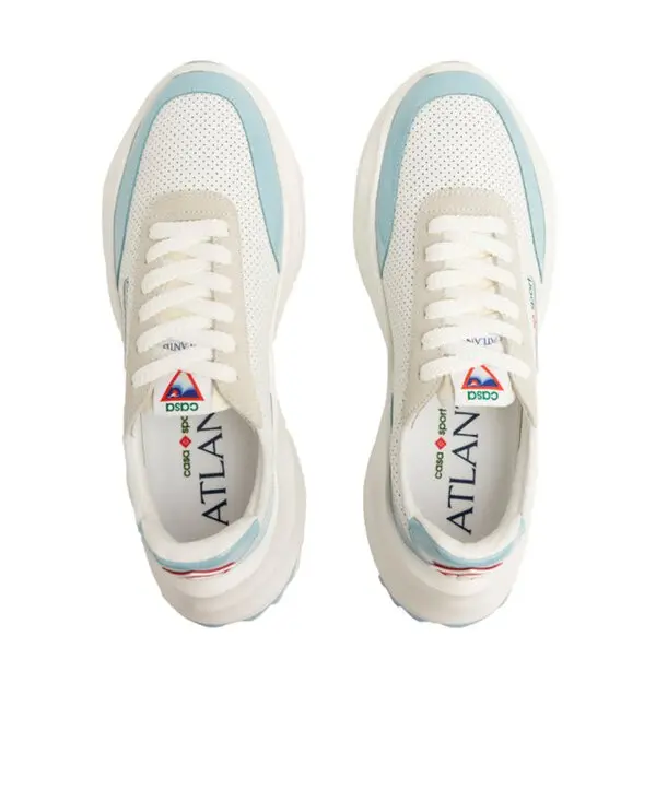 Casablanca Lace-up Low-top Sneakers With Logo Detailing - White