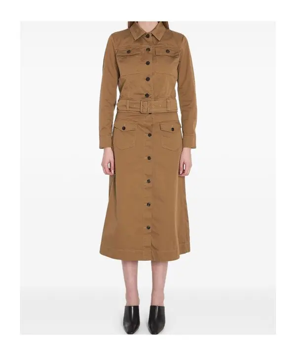 Saint Laurent Belted Cropped Jacket - Beige