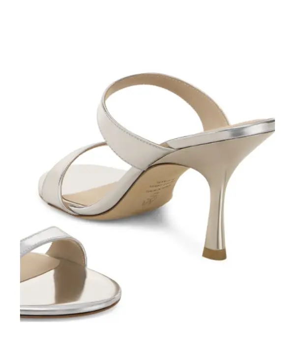 STUART WEITZMAN Nudist Slide 85 Metallic Sandals