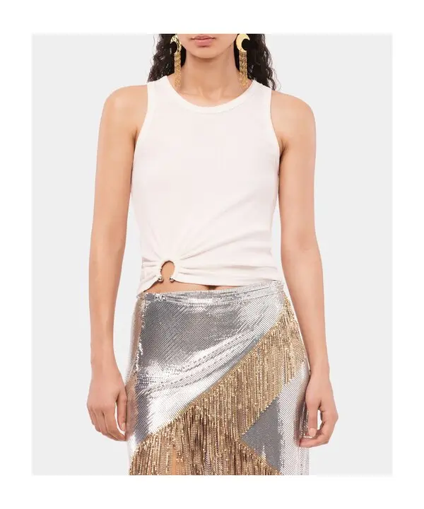 Rabanne Ruched Ring Tank Top