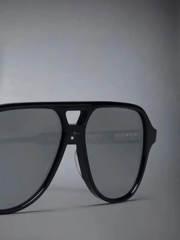 Thom Browne Shiny Acetate Aviator Sunglasses