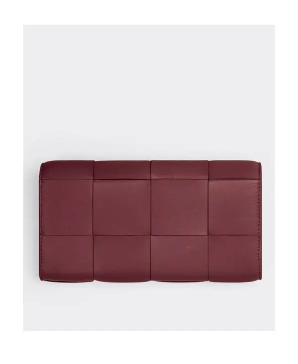 Bottega Veneta Intrecciato Flap Wallet - Red