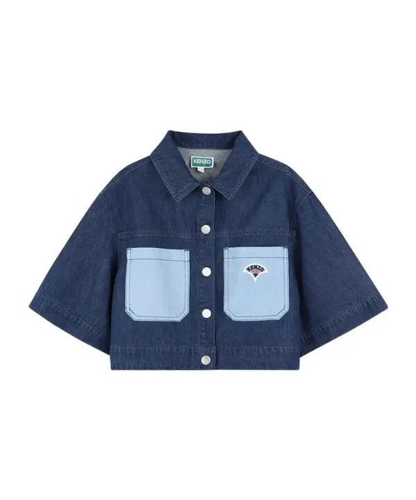 Kenzo Long Sleeve Casual Jacket - Blue