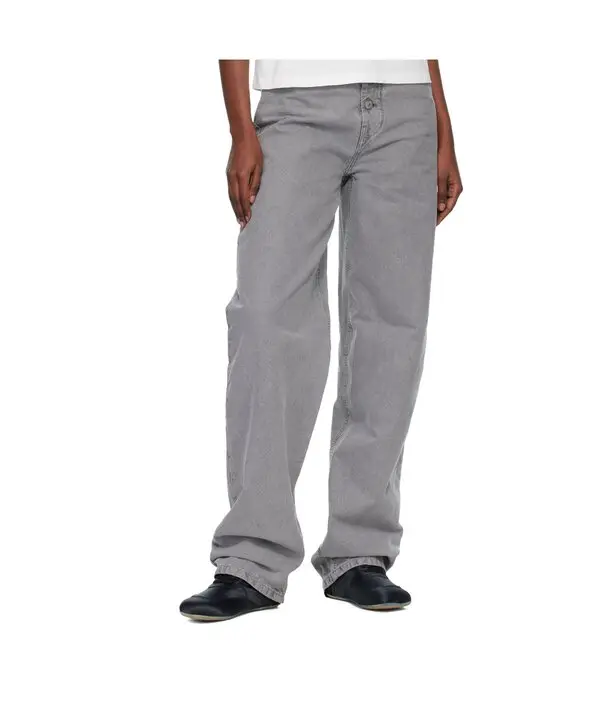 MAISON MARGIELA Logo Patch Straight Leg Jeans