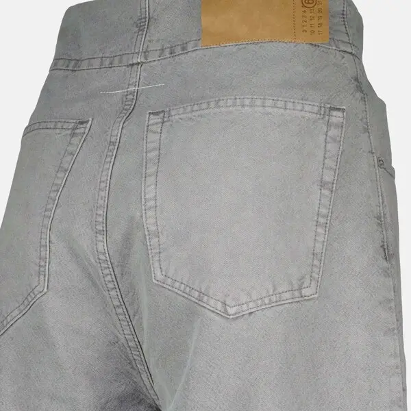 MAISON MARGIELA Logo Patch Straight Leg Jeans