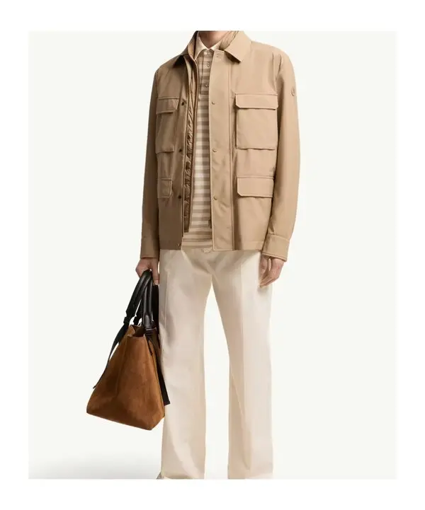 Moncler Exmoor 3-in-1 Down Field Jacket - Nude