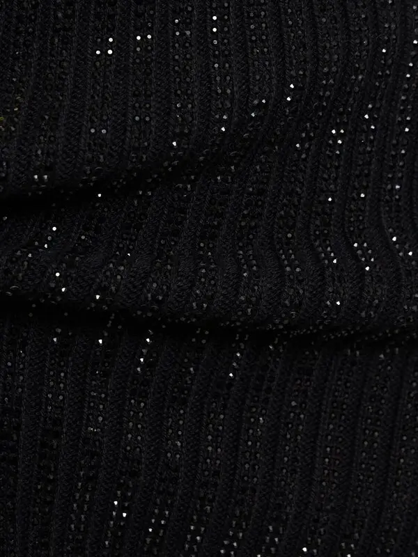 David Koma Knit Mini Skirt With Side Slit