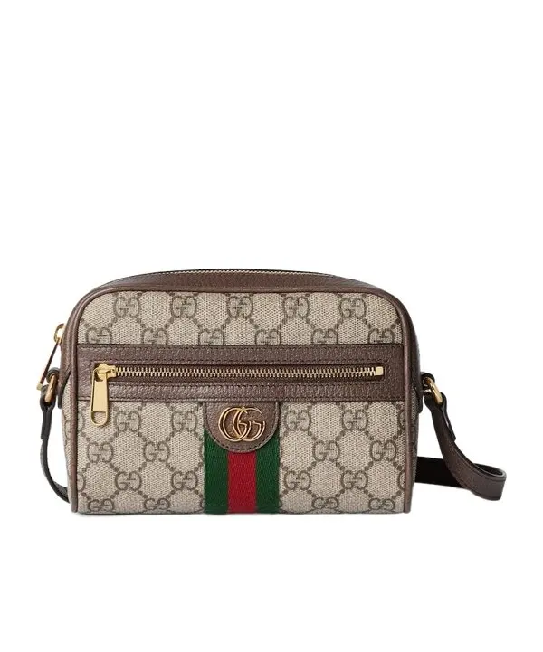 Gucci Ophidia Mini Shoulder Bag - Beige/dark Brown