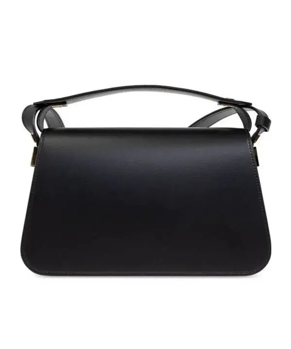 LANVIN Flap Shoulder Bag With Gold Tone Clasp