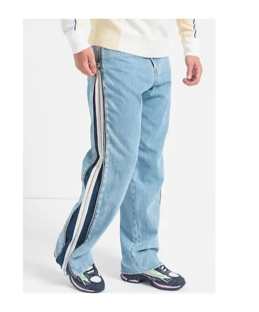 DIESEL® Relaxed Straight-leg Jeans With Side Zipper Detail