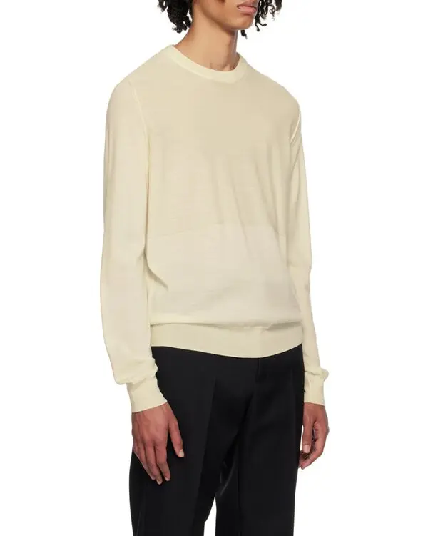 JIL SANDER Crewneck Long-sleeved Jumper - Yellow