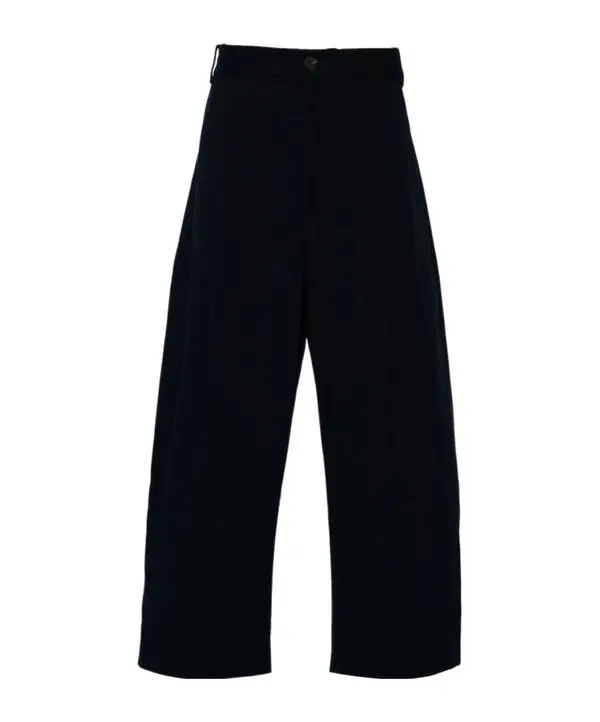 Studio Nicholson Sorte High-waisted Wide-leg Trousers - Black
