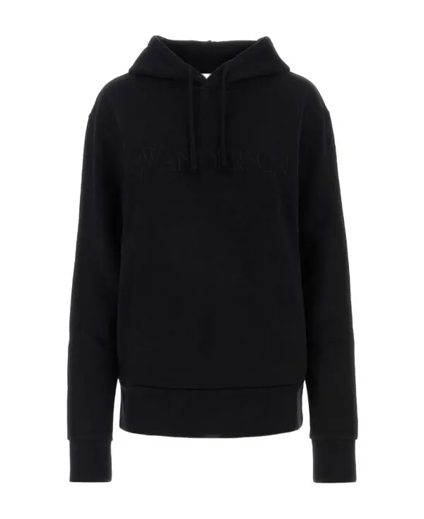 J.W.ANDERSON Logo Embroidered Cotton Hoodie