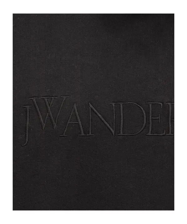 J.W.ANDERSON Logo Embroidered Cotton Hoodie