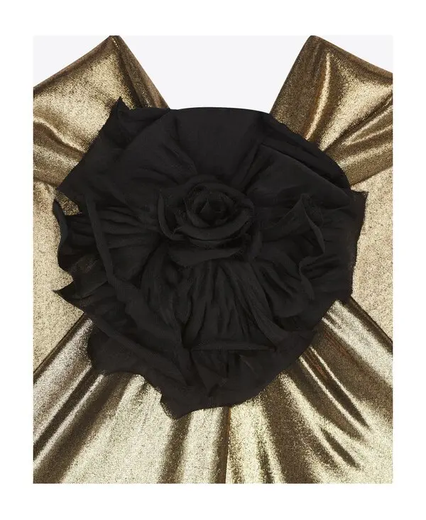 Saint Laurent Sleeveless Cut-out Midi Dress