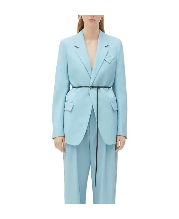 Bottega Veneta Belted Waist Twill Jacket