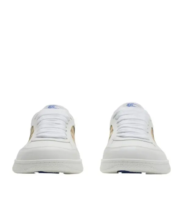 Burberry Lace-up Sneakers With Equestrian Knight Design