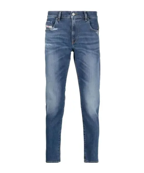 DIESEL® D-strukt Straight-leg Jeans - Navy Blue