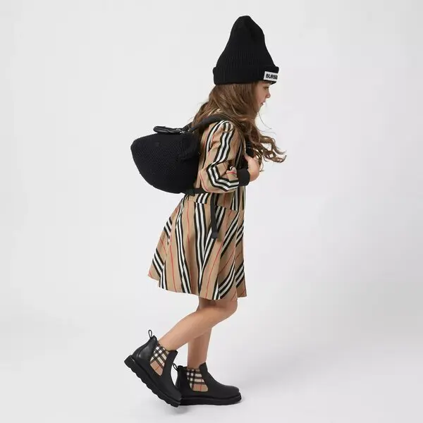 Burberry Signature Print Long Sleeve Dress