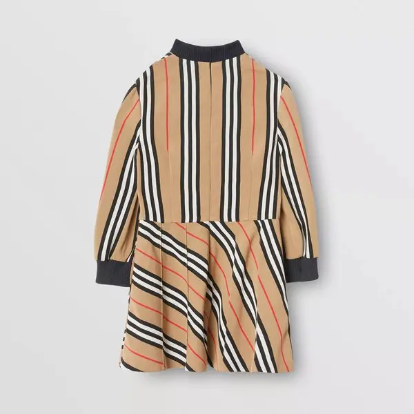 Burberry Signature Print Long Sleeve Dress