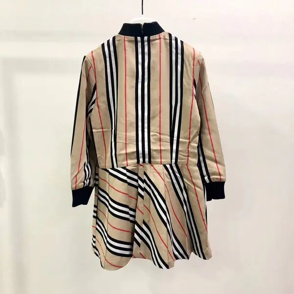 Burberry Signature Print Long Sleeve Dress