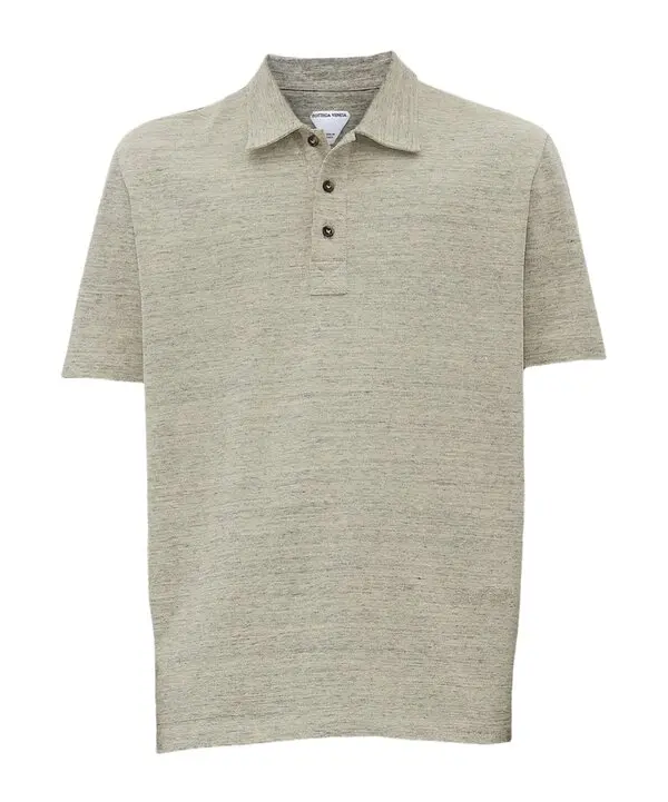 Bottega Veneta Textured Knit Polo Shirt