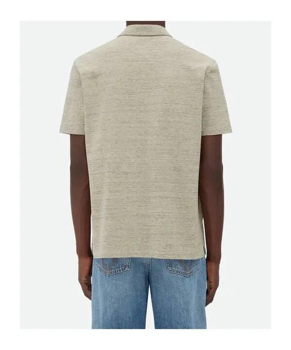 Bottega Veneta Textured Knit Polo Shirt