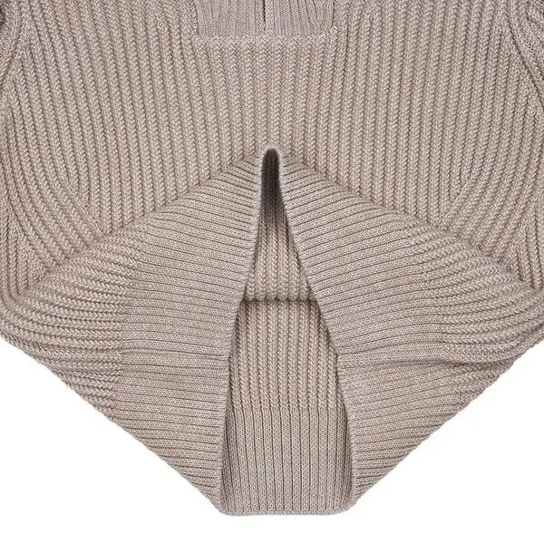 AMI Paris Half-zip Ribbed Knit Sweatshirt - Pink