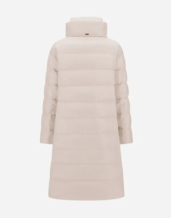 Herno High-neck Quilted Coat - Nude