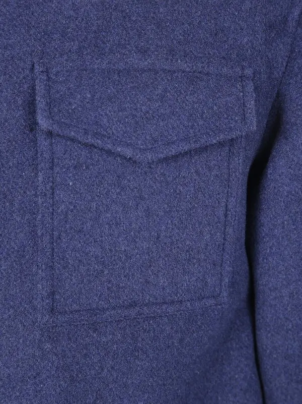 Herno Patch-pocket Shirt Jacket - Blue